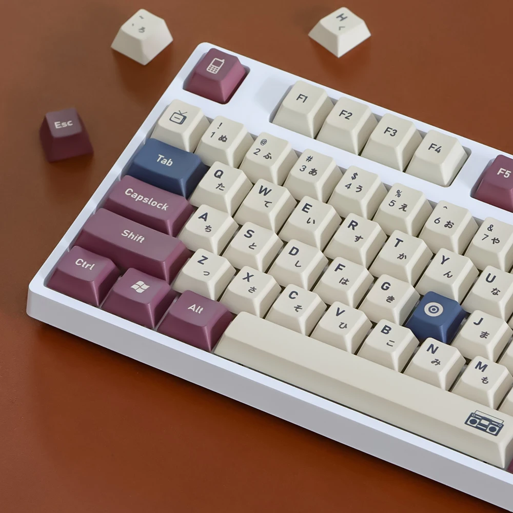 Teclas-de-m-quina-roja-y-blanca-de-145-teclas-perfil-de-cereza-tapa-de ...