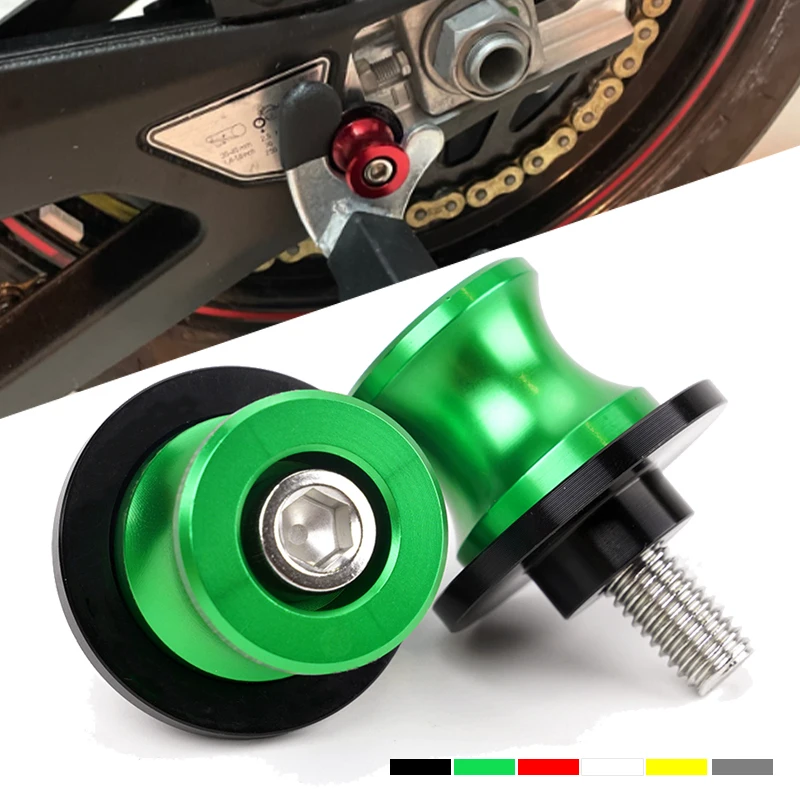 2pcs M8 Swingarm Spools For Kawasaki Ninja 400 650 500 Z900 Z650 Z500 ...