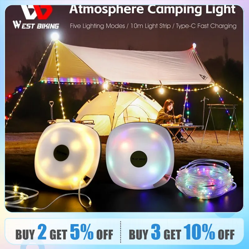 WEST-BIKING-Portable-Camping-Light-USB-Charging-Outdoor-Picnic-Atmosphere-Lamp-Waterproof-Hiking ...