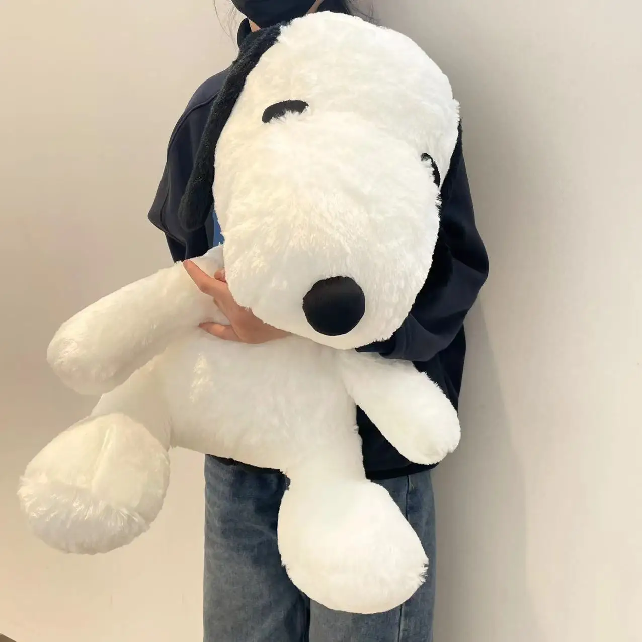 King-Size-100cm-wei-Doggy-Pl-sch-Welpen-Pl-schtiere-Hund-ausgestopfte ...