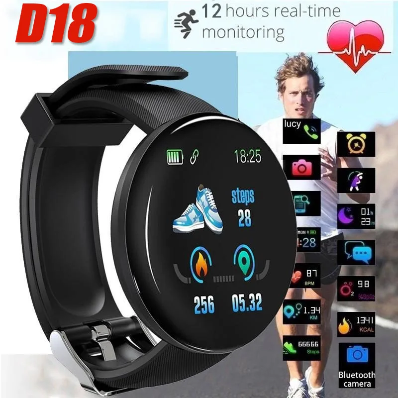 D18-Smartwatch-Circular-Color-Screen-With-Multiple-Sports-Modes-Call ...