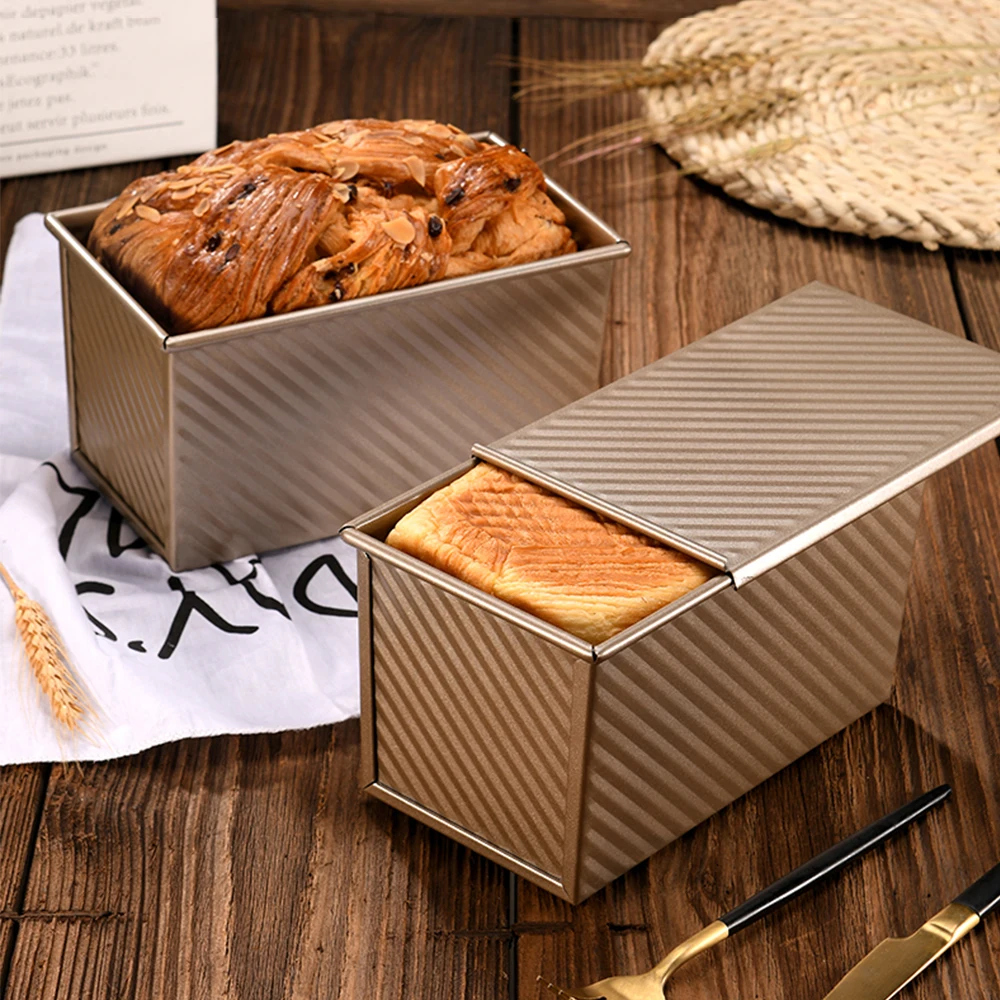 Rectangular-Loaf-Pan-Carbon-Steel-Nonstick-Bellows-with-Cover-Toast-Box ...