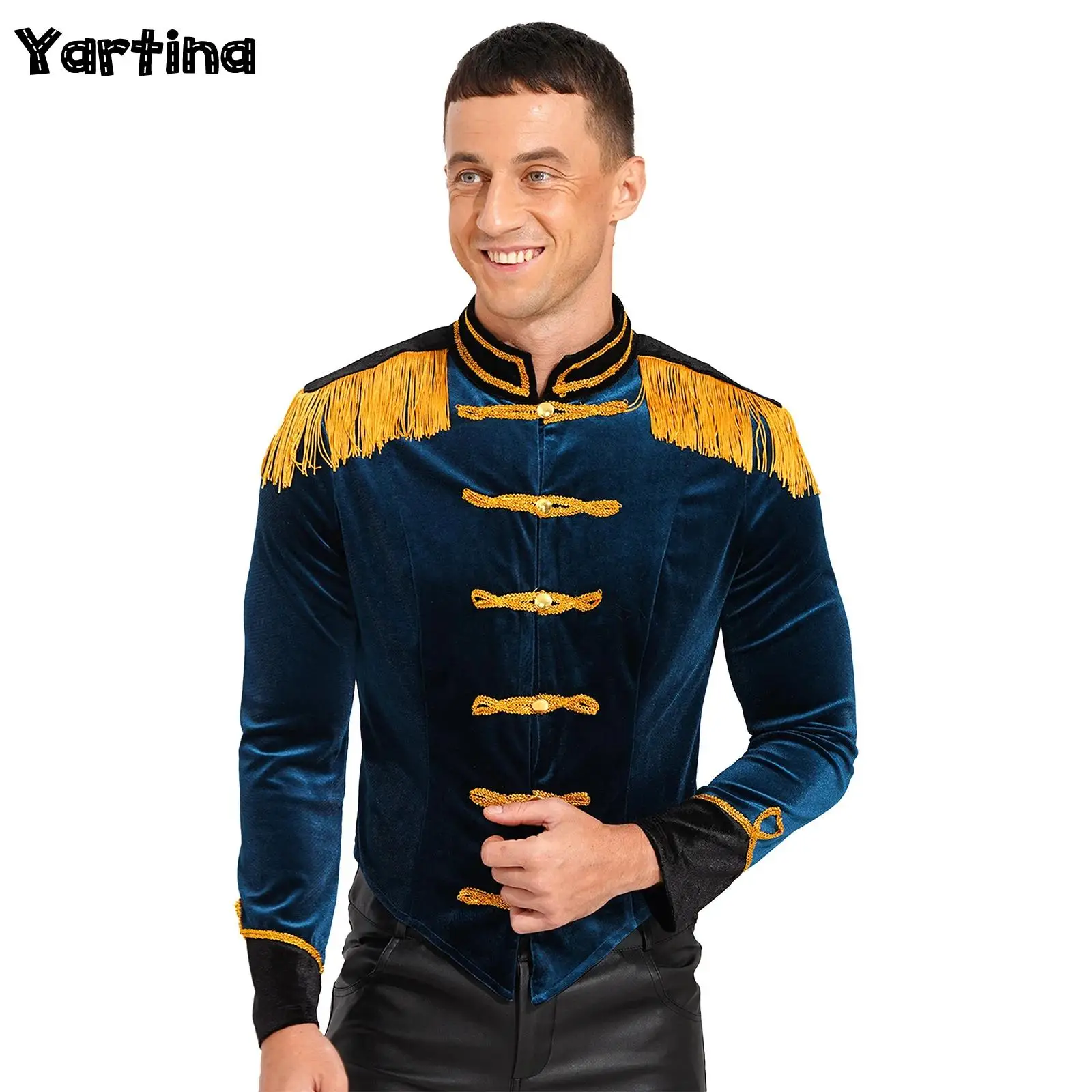 Mens-Showman-Victorian-Tailcoat-Tops-Ringmaster-Circus-Cosplay-Costume ...