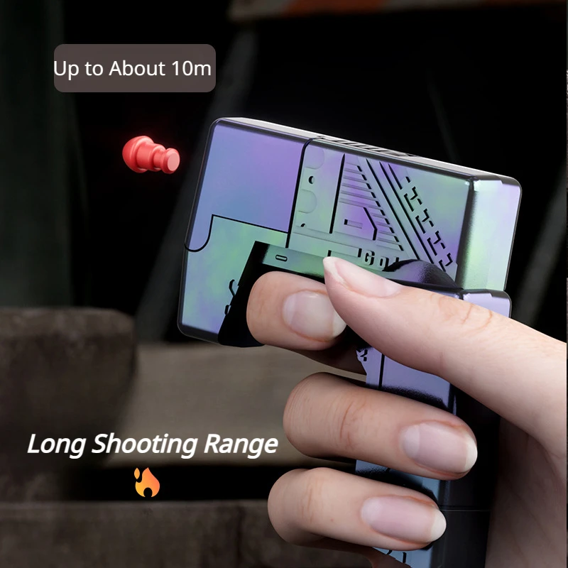 Folderable-Lighter-Shape-Toy-Gun-Manual-Soft-Bullets-Metal-Launcher ...