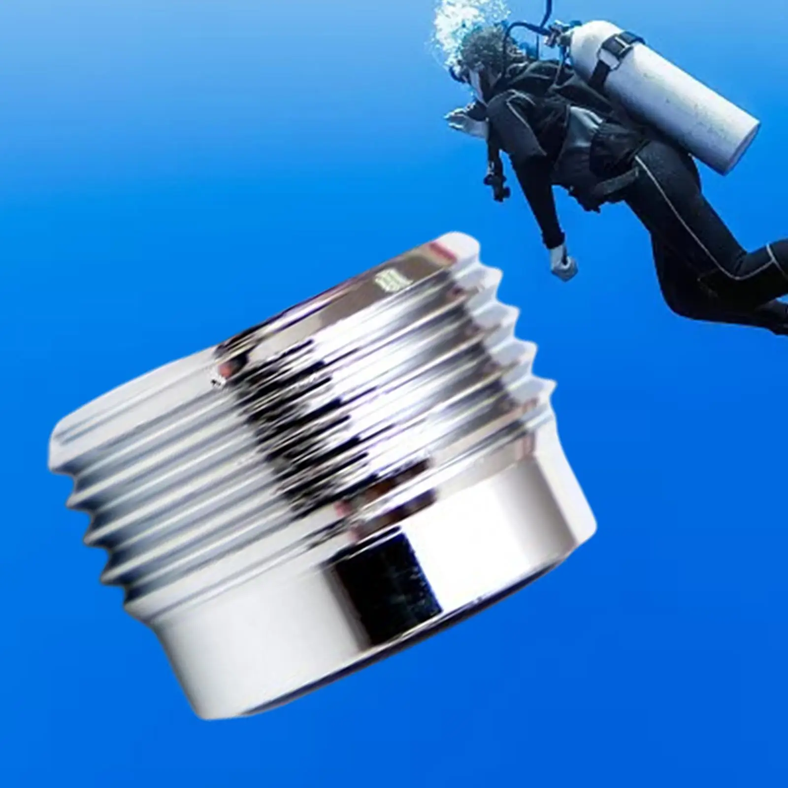 Scuba Diving Cylinder Adapter Valve Screw Convert Tank Equipments ...