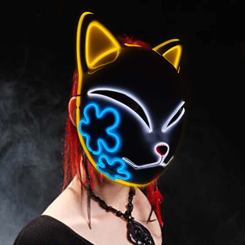 Anime Demon Slayer Cosplay LED Mask Sabito Tanjiro Makomo, 53% OFF