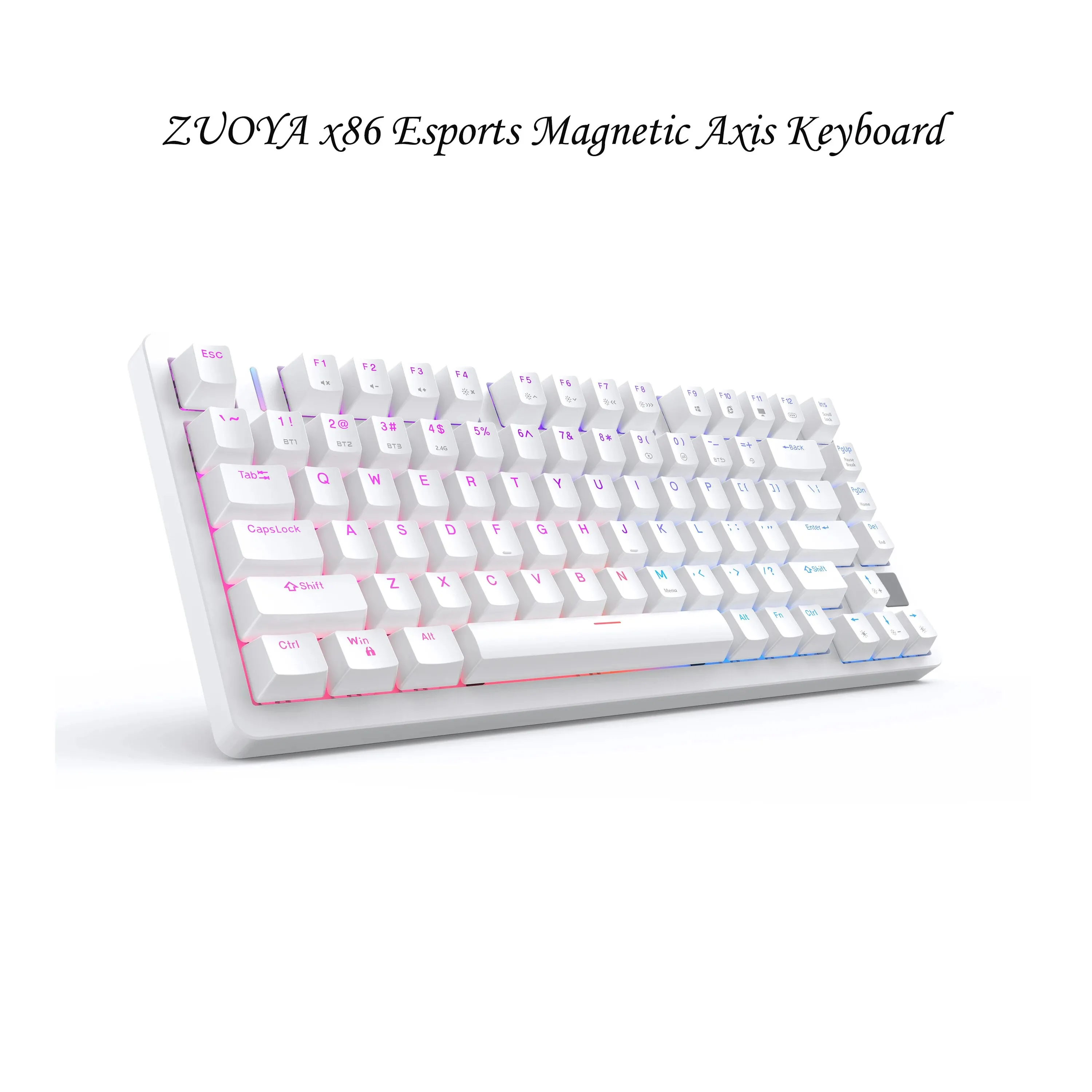 ZUOYA-X86 Esports Teclado De Eixo Magnético, Modo Único Com Fio, Gatilho Rápido, Hot Plug ...