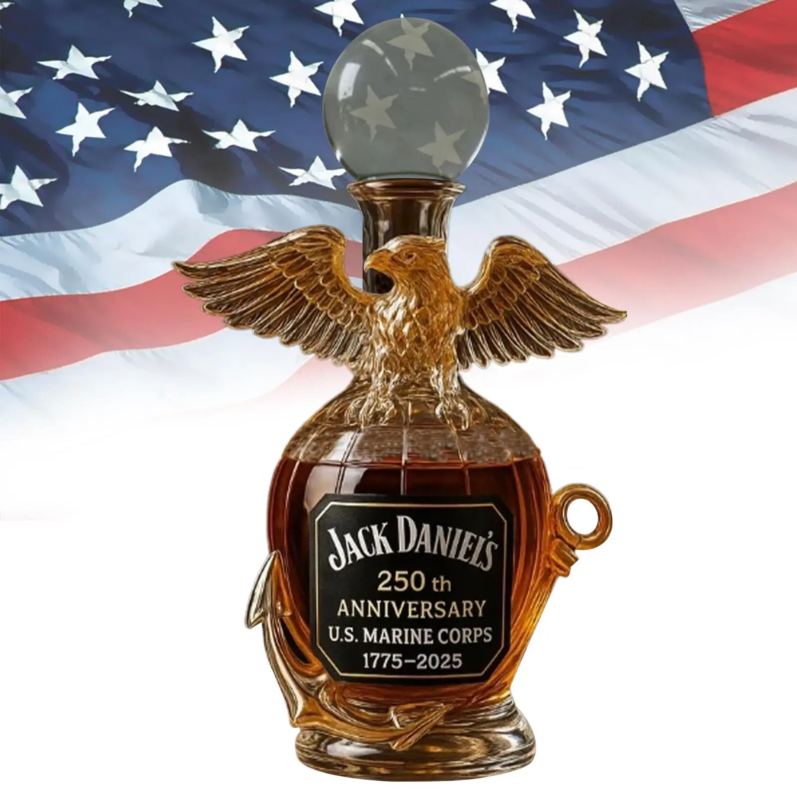 Glass Decanter Eagle Shaped Decanters For Alcohol Animal Statue ...
