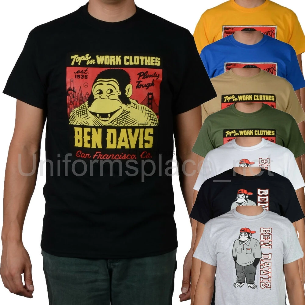 Camiseta-de-Ben-Davis-para-hombre-camisa-cl-sica-de-manga-corta-con ...