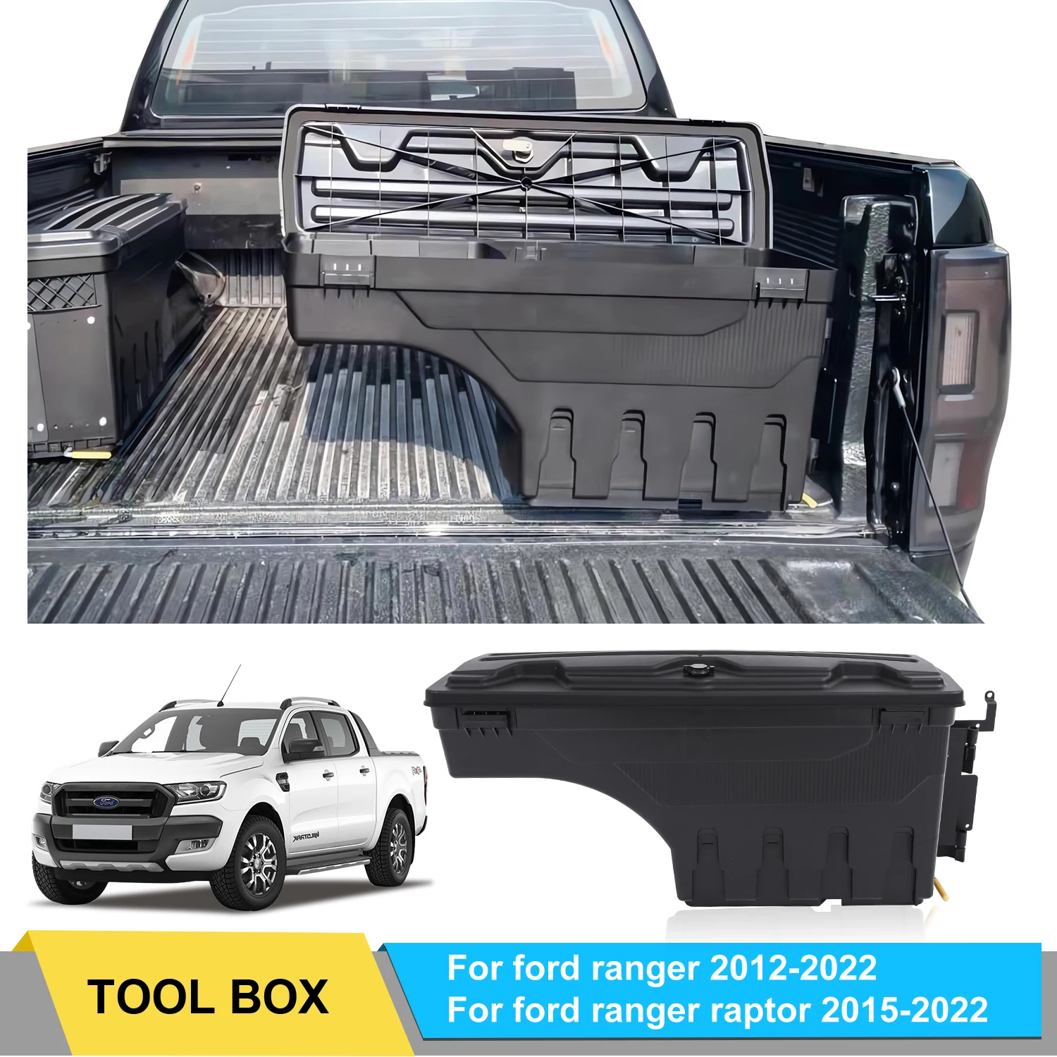 1PCS-Car-Styling-Rotatable-Truck-Bed-Storage-Box-Black-Tool-Box-for ...