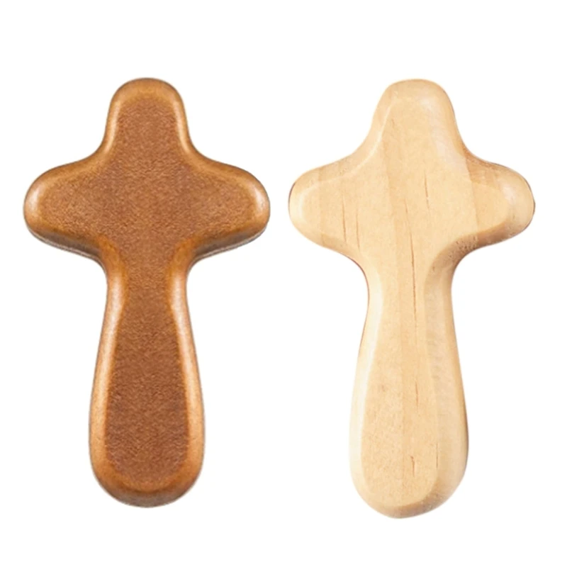 Handheld-Wooded-Cross-Pocket-Prayer-Comfort-Holding-Crosses-Christian ...