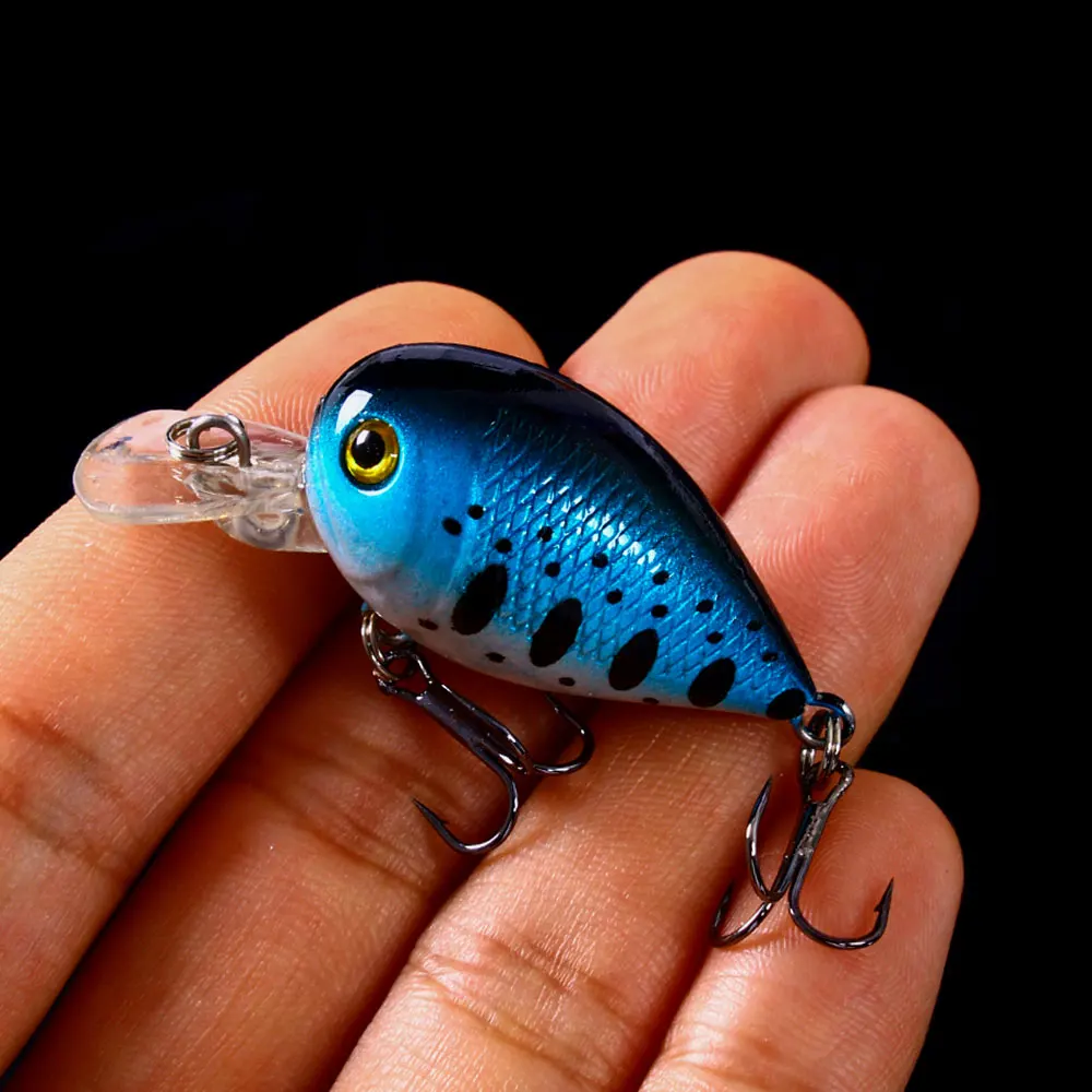 HENGJIA Pesca Mini Wobblers Float Crankbaits Wobbler Deep Fishing Lure ...
