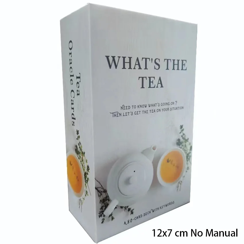 12x7 cm Whats The Tea Oracle Deck Card Games - AliExpress 26