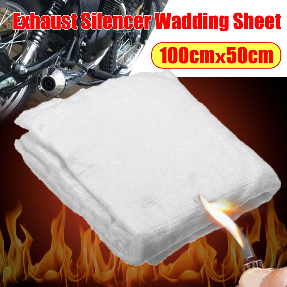 100cm-50cm-5mm-Motorcycle-Exhaust-Pipe-Silencer-Cotton-Fiberglass ...