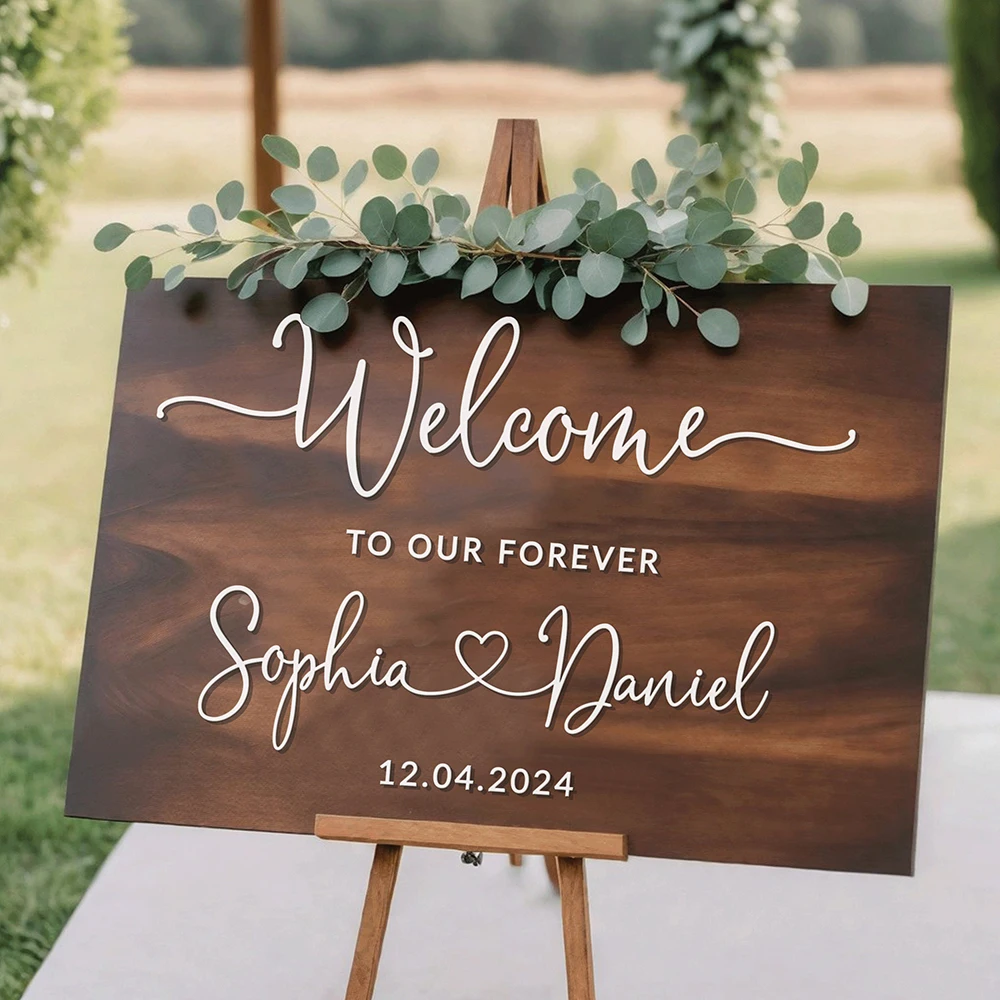 Custom-Wedding-Welcome-Mirror-Vinyl-Sticker-Simple-Design-Personalized ...