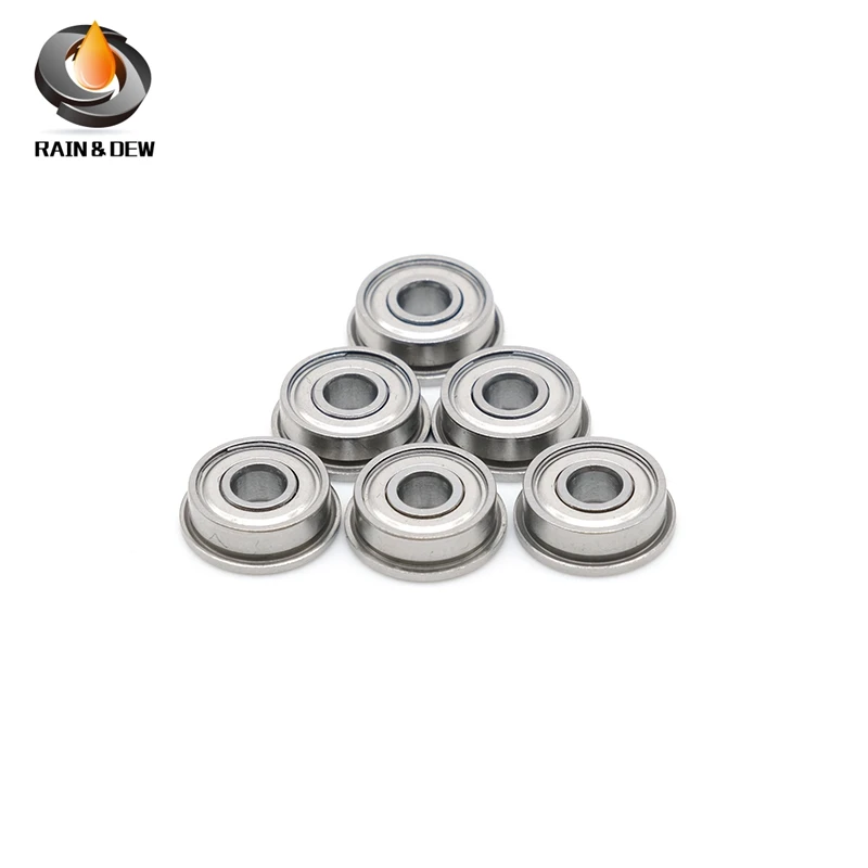 F683ZZ Flange Bearing 3x7x3 mm ABEC-7 ( 10 PCS ) Flanged F683 Z ZZ Ball ...