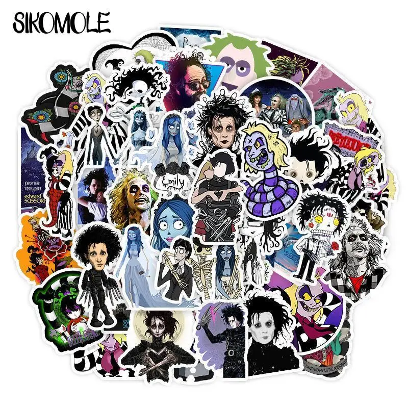 10/30/50PCS Tim Burton Stickers Classic Movie Edward Scissorhands DIY ...