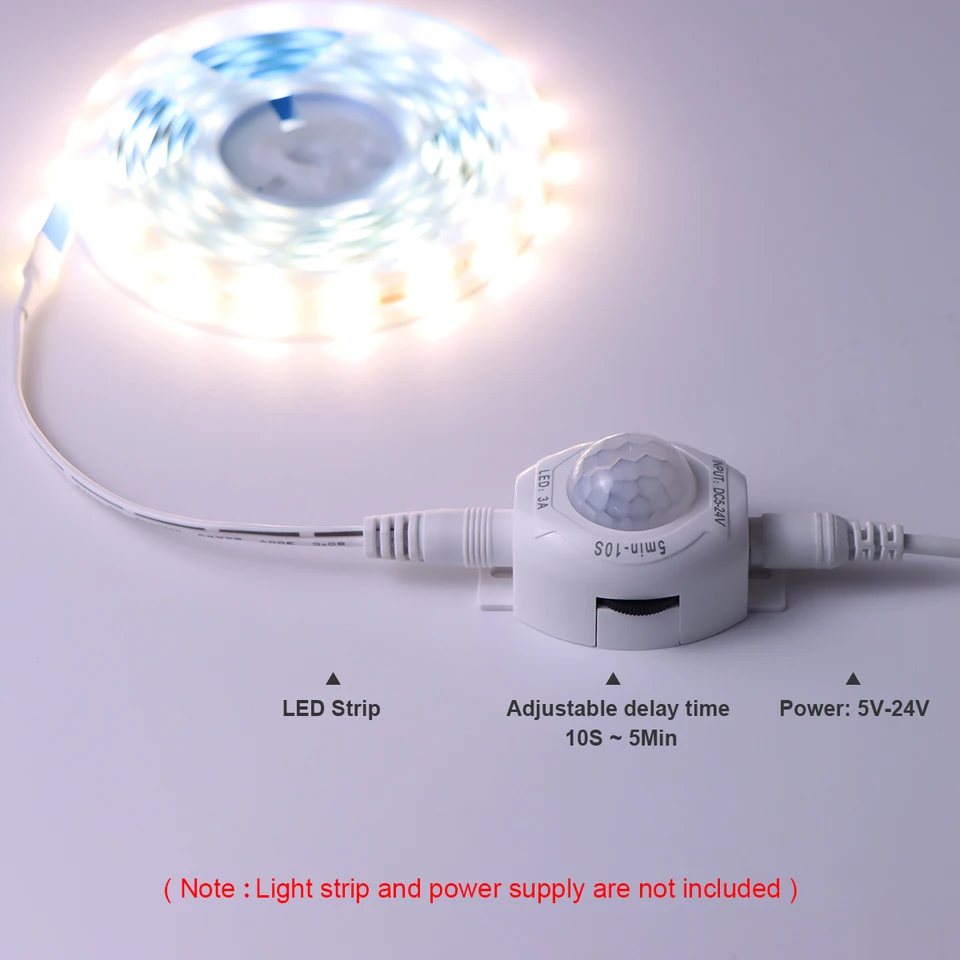 2A DC 5‑24V Mini PIR Infrared Motion Sensor, Detector Automatic LED