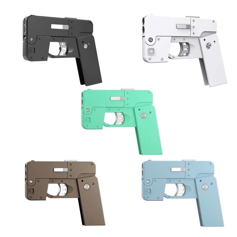 Halloween Gifts Parody Toys iPhone Folding Toy Guns For Children Black ...