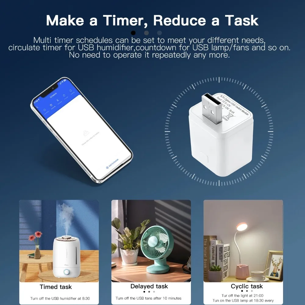 Smart for Zigbee WiFi Mini 1 2 3 USB Adaptor Switch 5V – Gadget Force