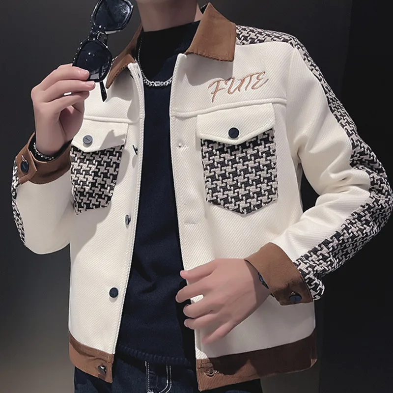 Patchwork Jacket Men