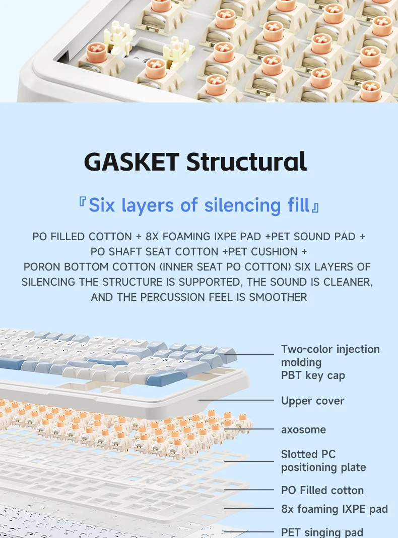 Mchose K99 Wireless Mechanical Keyboard | RGB - 99 Keys