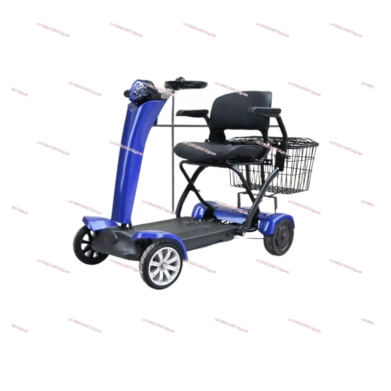 Removable-Battery-Four-Wheel-Light-Weight-Foldable-Disability-Mobility ...