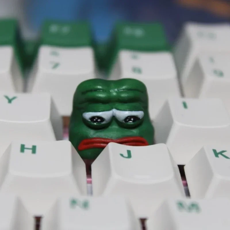ECHOME-Sad-Frog-Keycap-Cute-Artisan-Keyboard-Caps-Original-Custom-Resin ...