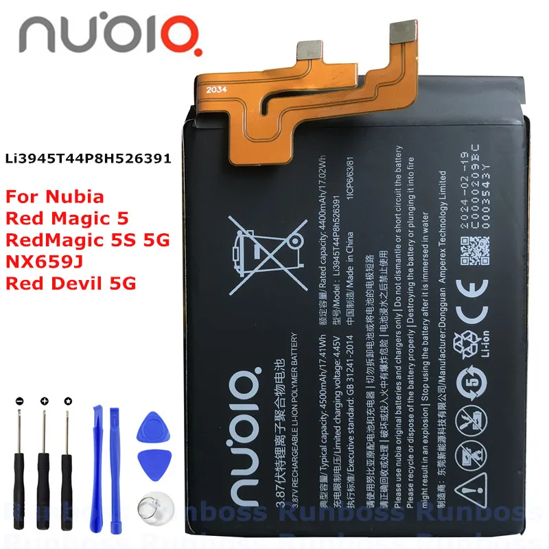 Li3945T44P8H526391-4500mAh-Original-Battery-for-ZTE-Nubia-Red-Magic-5 ...