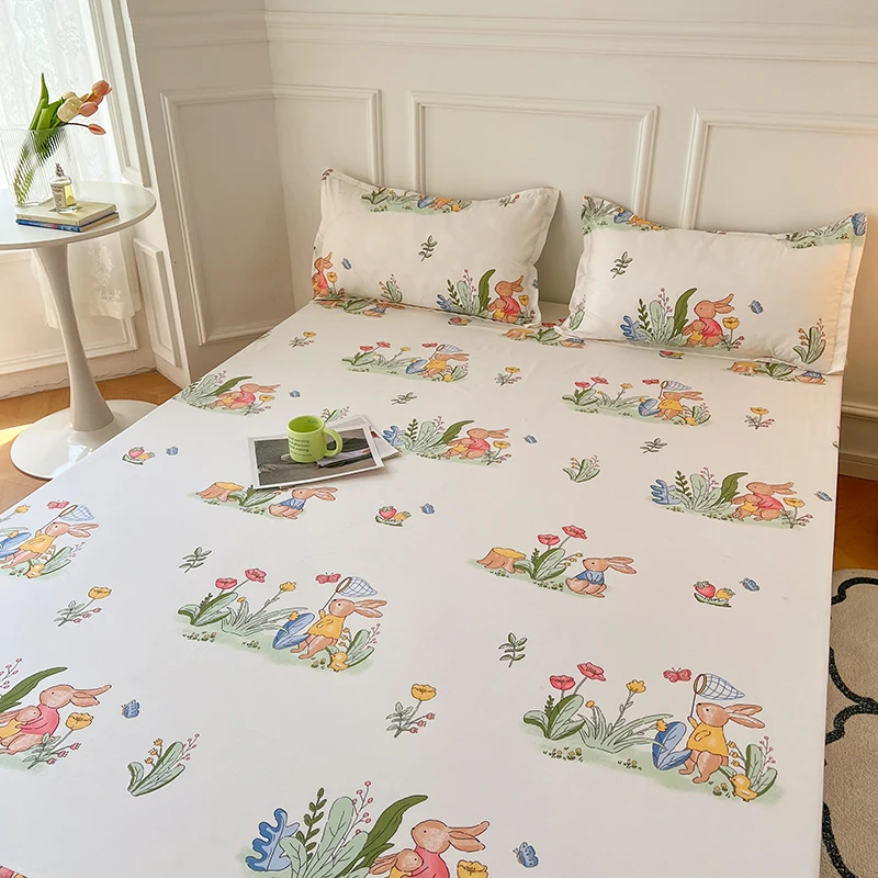 Moon Twinkle Stars Bed Sheets Single/Queen/King Fitted Bed Sheet ...
