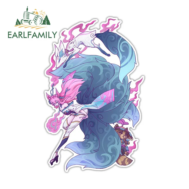 EARLFAMILY-13cm-x-8-3cm-for-League-of-Legends-Ahri-Car-Stickers ...