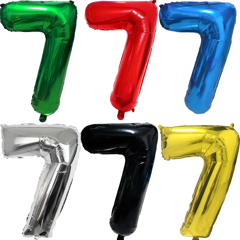 Large Multi-Color Number Balloons (32-Inch) – Crafting Corner