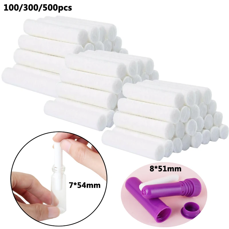 100-300-500PCS-7-54mm-Aromatherapy-Inhaler-Refill-Wick-Stick-Package ...