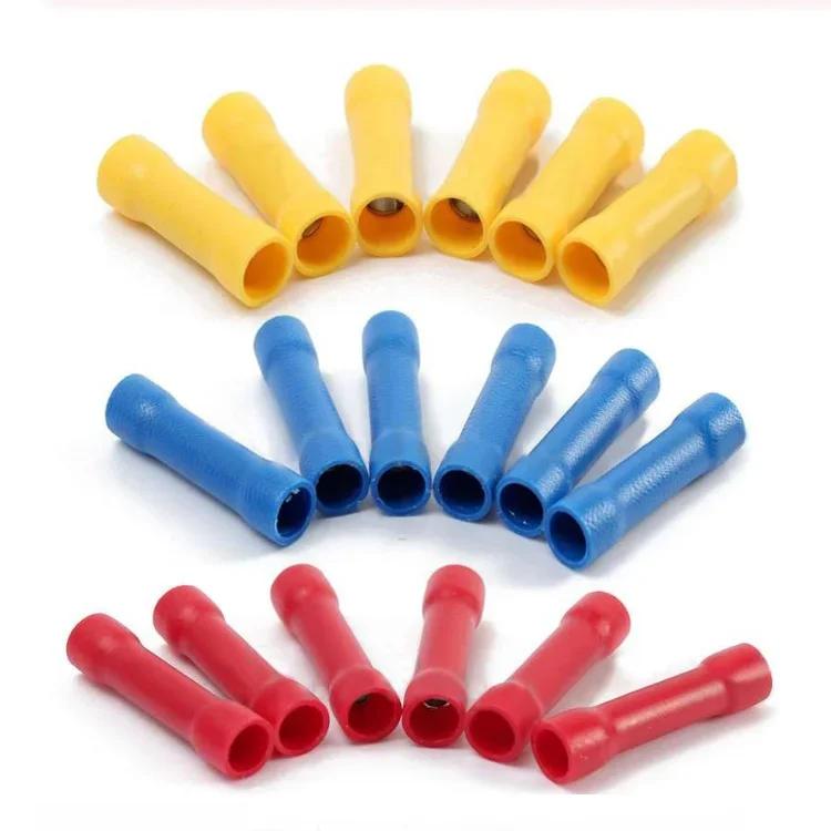 100-50-10PCS-Cold-Press-Straight-Wire-Connector-PVC-Copper-Crimp ...
