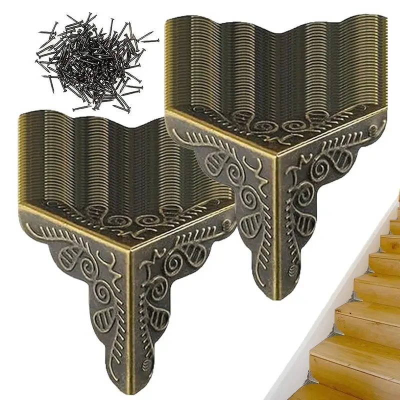 Stair-Corner-Dust-Guards-100PCS-Metal-Box-Corner-Protectors-Decorative ...