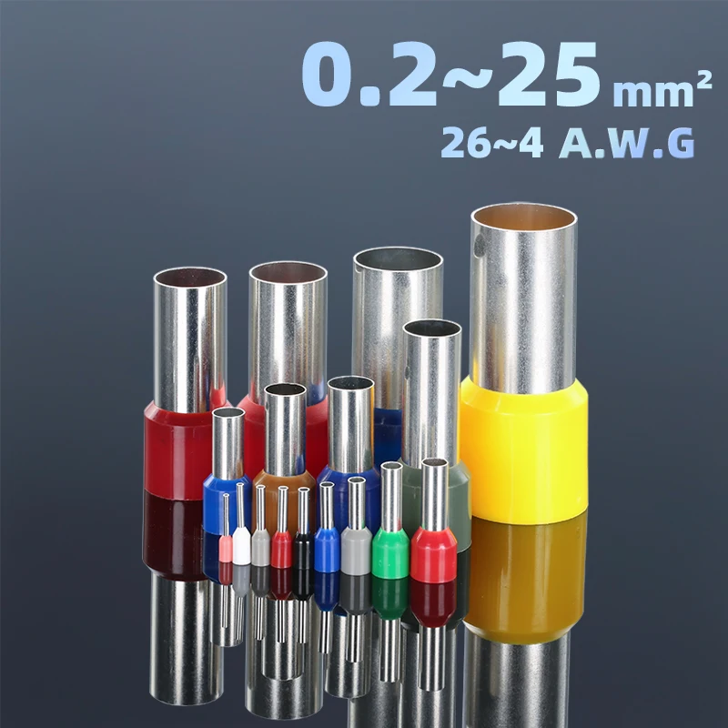 Ensemble de bornes de type tube en cuivre pur, embouts de fil ...