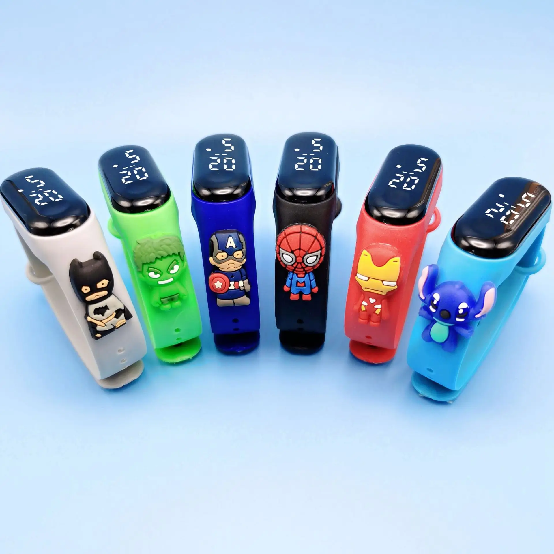 Rel-gio-infantil-Marvel-Cartoon-Rel-gios-Eletr-nicos-Display-Digital ...