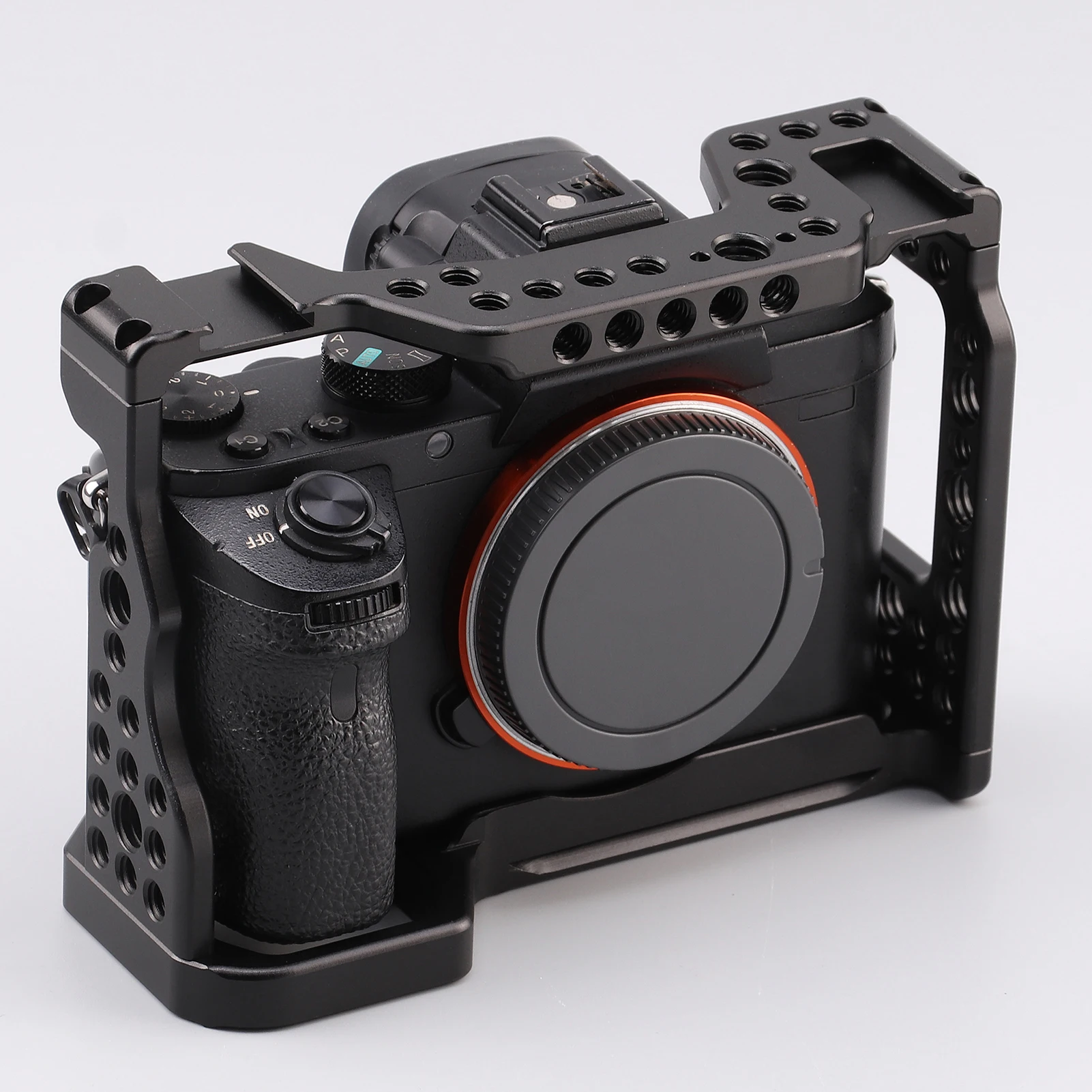 Camera Cage Aluminum Alloy Video Cage for Sony A7M3 A7R3 A9 Mirrorless ...