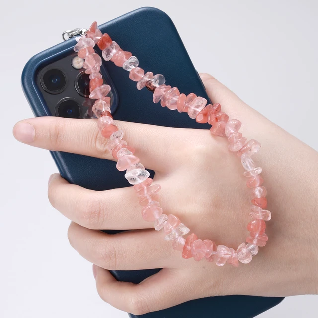 Fashion Creative Gravel Mobile Phone Chain Classic Beaded Phone Strap ...