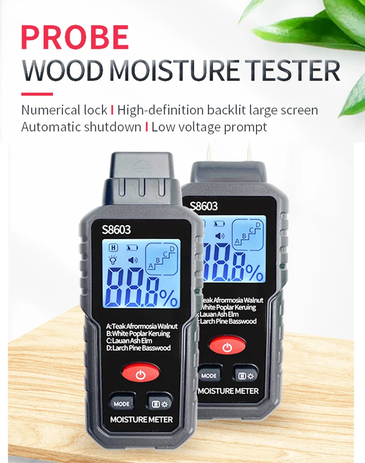 Aparat profesional umidometru 4 in 1 GizMondo®, pentru masurarea ...