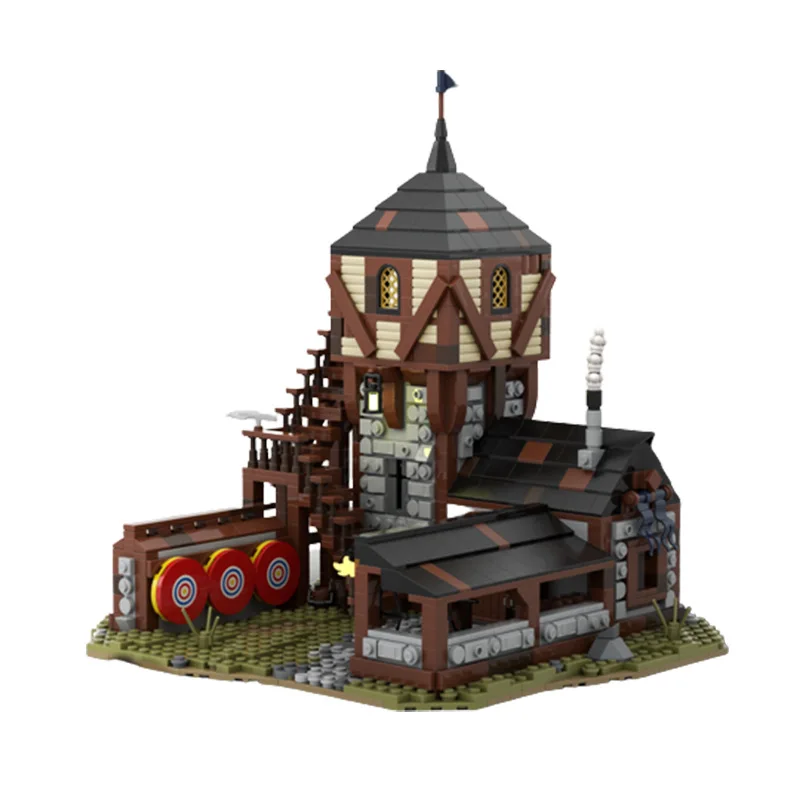 Arquitetura-Medieval-Building-Blocks-Archer-Range-Castle-Model-Toys-MOC ...