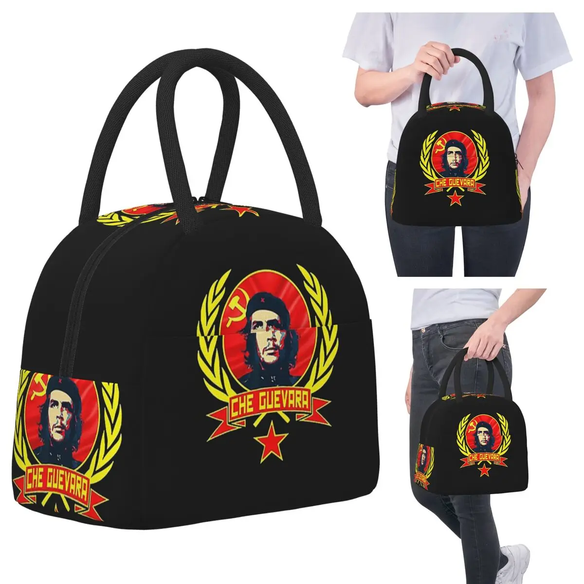 Che Guevara Lunch Bags Insulated Bento Box Portable Lunch Tote ...