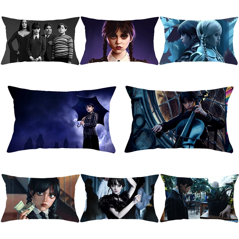 American-Popular-Movie-TV-Wednesday-Addams-Cushion-Covers-Addams-Family ...