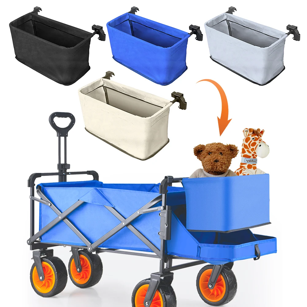 Port-til-Beach-Wagon-Tail-Bag-Hand-Push-Pull-Cart-utilit-rio-de-cesta-f ...