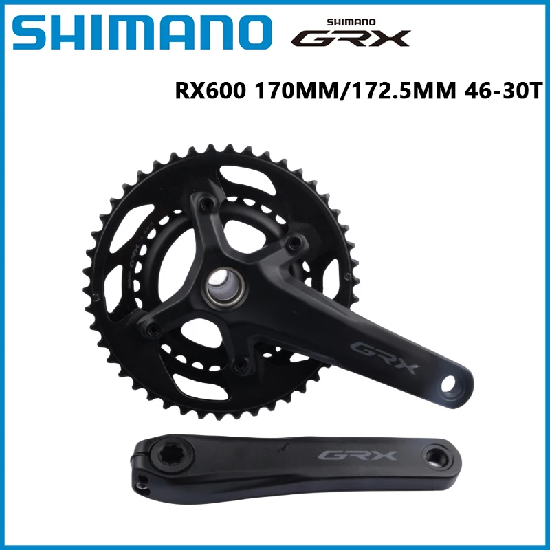 SHIMANO GRX Road Bike Crankset FC RX600 170MM 172.5MM 46-30T 2x11 Speed Road Bike Bicycle
