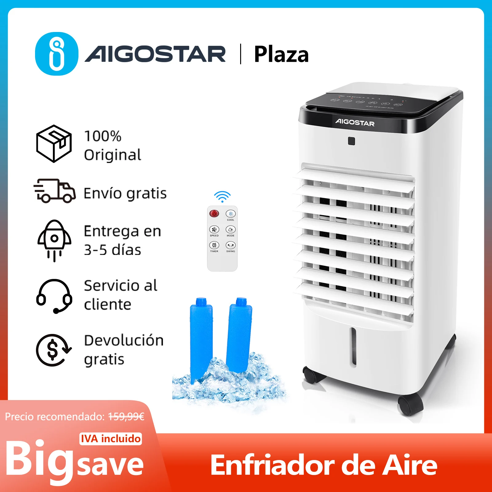 Large-Air-Cooler-Portable-Air-Conditioner-Evaporative-Air-Conditioner ...