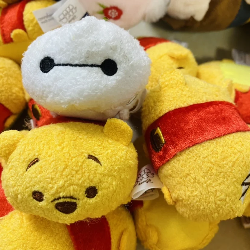 DISNEY TSUM TSUM Winnie The Pooh and Baymax Stuffed Plush Toys Soft ...