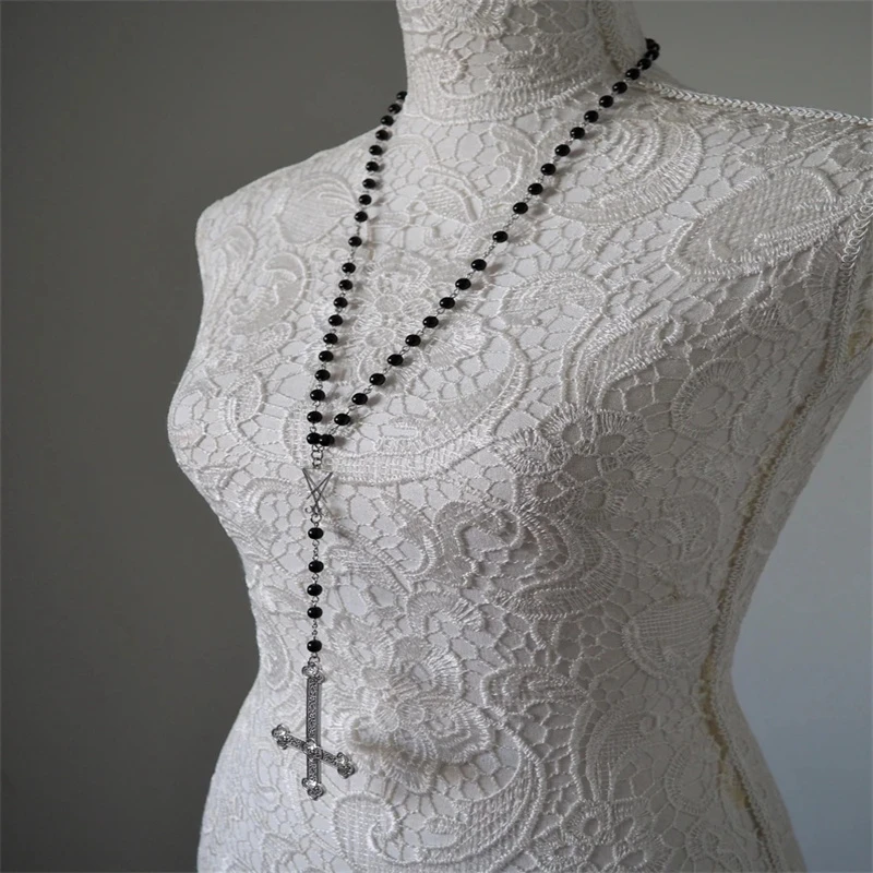 Satanic Rosary with Inverted Cross & Lucifer Sigil| | - AliExpress