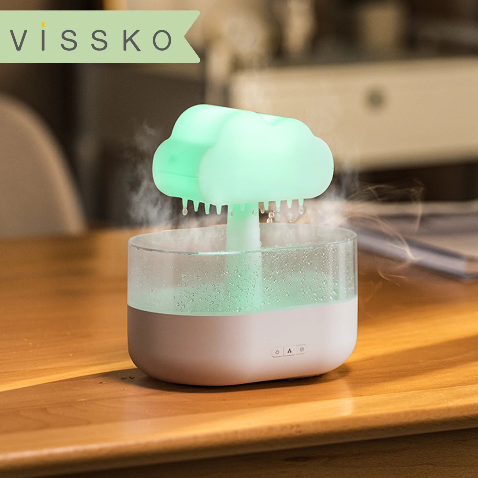 Vissko-Rain-Cloud-Humidifier-200ML-Essential-Oils-Aroma-Diffuser-With-Water-Drops-And-Colorful ...