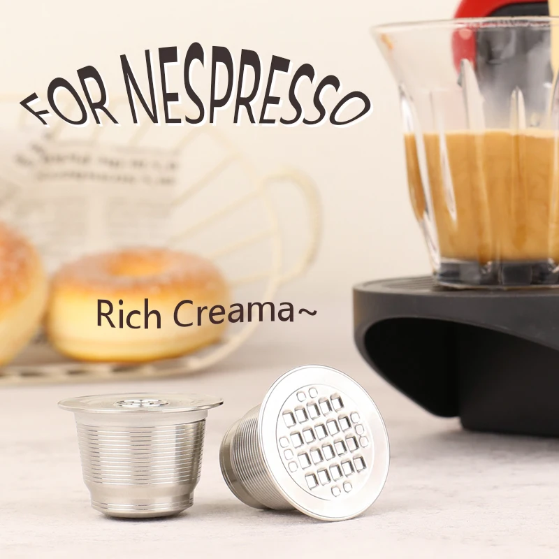 For-Nespresso-Refillable-Capsule-Two-Version-Reutilizable-Stainless ...